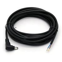 China 20AWG 90 Degree Right Angle DC5521 Male Plug Jack to 2 Pin Bare Wire Open End Power Cable for sale