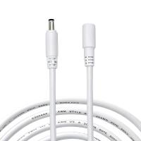 China DC 2.1mm x 5.5mm 5521 Power Supply Adapter Extender Cord,Female to Male Wire for CCTV Security Camera,IP Network Camera,DVRs and More Devices for sale