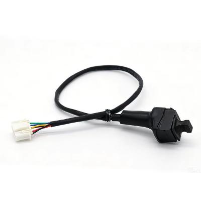 China TJC2509B-6Y to RJ45 female with dust cover harness cable for sale