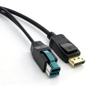 China USB3.0 B male+ DP to DC5525 Male +Mini DP male + USB C male Cable for sale