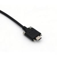 China Customize USB2.0 Type-C Male with Dual Screw Locking Panel Mount Cable for sale