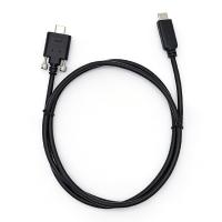 China Customize USB2.0 Type-C Male with Dual Screw Locking Panel Mount Cable for sale