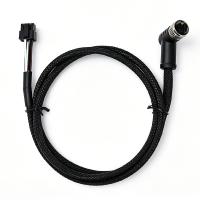 China Custom M12 Right Angle 8 Pin to PH3.0 Connector Industrial Sensor Cable with Braided Sleeve for sale