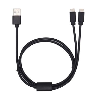 China USB2.0 A to C 2 in 1 fast charing and data transmission cable for sale