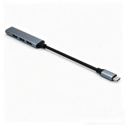 China 4 in 1 USB 3.0 Hub Sopport USB-A 5Gbps Data for Laptop for sale