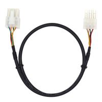 China PH4.2mm 2*3Pin to 2*3Pin Copper Tinned Wire Harness Cable 400mm Length Black for sale