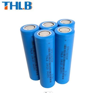 China LiFePO4 Cylindrical Lithium Battery 18650 1800mAh 3.2V Emergency Light Battery for sale