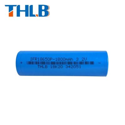 China IFR18650 Cylindrical Lithium Battery 1800mAh 3.2V LiFePO4 2000 Cycles for sale
