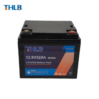 China Lead Acid Replacement Battery 12 Volt 50Ah 52Ah Deep Cycle Battery Designed for Energy Storage in Camping and Portable Power Systems for sale