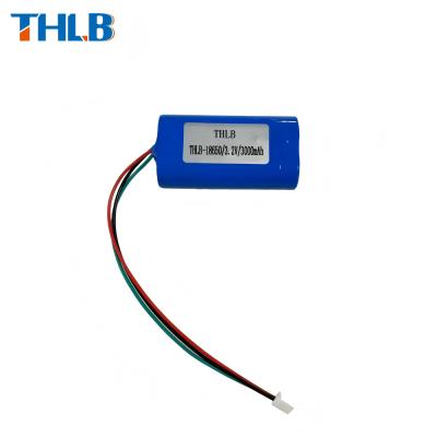 China 18650 1S2P THLB Battery 3.2v 3000mAh Lifepo4 Emergency Light Lithium Battery for sale