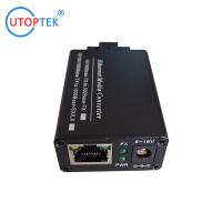 China Mini size 10/100/1000M Base 1310nm Single mode dual SC 20km fast Ethernet Fiber Optic Media Converter for sale