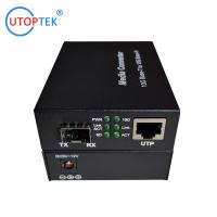 China 10G SFP+ to RJ45 Fiber Media Converter with 10G SR 850nm 300m SFP+ Transceiver Module for sale