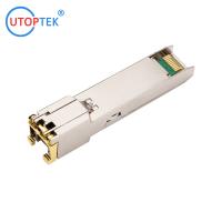 China 10/100Base-T Electrical SFP RJ45 Copper SFP module cisco Huawei juniper Nokia Compatible for sale