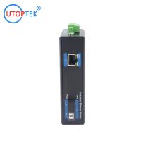 China UT11FP-SC20 unmanaged industrial 1x10/100Base-Tx POE+ 1x100M-Fx SC ethernet switch DIN Rail for sale