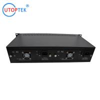 China Media converter RACK Chassis Mount 14/16slots 19in 2U dual AC power for CCTV Network using for sale