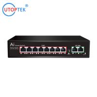 China Hot 8x10/100M POE+2xUP-link IEEE802.3af/at POE Etherent switch for IP Camera/phone Network switch for sale