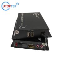 China 1Channel 1080P HDMI Video+Audio+USB KVM over fiber optical extender Single Fiber 20km video fiber transmitter receiver for sale