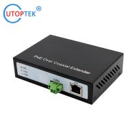 China 10/100Mbps EOC Converter with POE function IP RJ45 Lan over 2wire twisted-pair extender 300m for CCTV IP cameras for sale