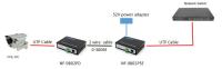 China 10/100Mbps EOC Converter with POE function IP RJ45 Lan over 2wire twisted-pair extender 300m for CCTV IP cameras for sale