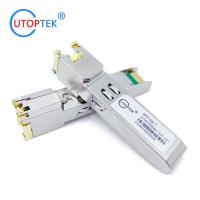 China 10/100/1000Base-T RJ45 Copper SFP module Electrical SFP transceiver for cisco/Huawei/juniper/Nokia Compatible for sale