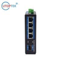 China industrial Unmanaged 4x10/100/1000Base-T to 1x1000M-Fx SFP DIN Rail DC12-52V power ethernet switch for sale