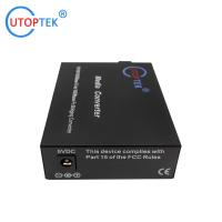 China 10/100/1000Mbps MultiMode dual SC 850nm 550m Fiber media converter with DC5V power supply for sale
