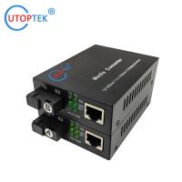 China 10/100Mbps Single Mode Single Fiber 20KM 1310/1490nm Optical Transmission Product Fiber Media Converter for sale