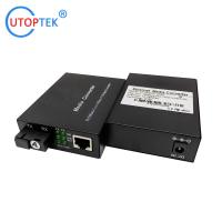 China 10/100Mbps Single Mode Single Fiber 20KM 1310/1490nm Optical Transmission Product Fiber Media Converter for sale