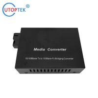 China 10/100Mbps Single Mode Single Fiber 20KM 1310/1490nm Optical Transmission Product Fiber Media Converter for sale