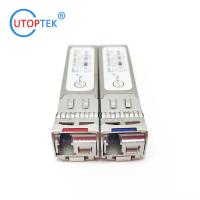 China Cisco Compatible 10Gb/s SFP+ WDM Bidi LC 60km 1330/1270nm SM Single LC optical transceiver module for sale