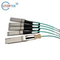 China 100G QSFP28 to 4x25G SFP28 AOC Cable OM3 1m/3m/5m/15m/50m/100m Customized for data center for sale