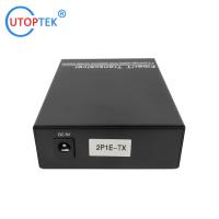 China 2 Channel RJ11 Telephone +1x10/100M Ethernet Over Fiber Optic Media Converter PCM Voice To Fibre Optic Transceiver for sale