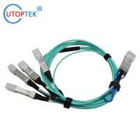 China 40G QSFP+ to 4x10G SFP+ AOC Cable OM3 1m/3m/5m/15m/50m/100m Customized 40G AOC Cables for Data Center for sale