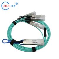 China 40G QSFP+ to 4x10G SFP+ AOC Cable OM3 1m/3m/5m/15m/50m/100m Customized 40G AOC Cables for Data Center for sale