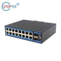 China L2 Managed Industrial 2x1000M SFP port + 16x10/100M RJ45 port +1xConsole port, DIN Rail,-40 ~+85 ℃ for sale
