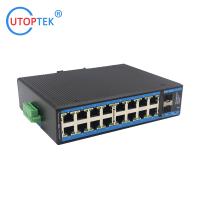 China L2 Managed Industrial 2x1000M SFP port + 16x10/100M RJ45 port +1xConsole port, DIN Rail,-40 ~+85 ℃ for sale