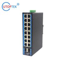 China L2 Managed Industrial 2x1000M SFP port + 16x10/100M RJ45 port +1xConsole port, DIN Rail,-40 ~+85 ℃ for sale