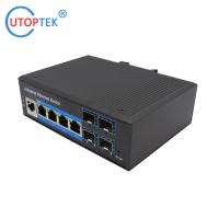 China L2 Managed Industrial 4x1000M SFP port +4x10/100/1000M RJ45 POE port +1xConsole port, DIN Rail,-40 ~+85 ℃ for sale