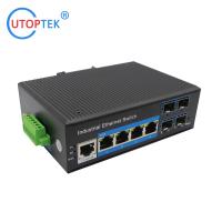 China L2 Managed Industrial 4x1000M SFP port +4x10/100/1000M RJ45 POE port +1xConsole port, DIN Rail,-40 ~+85 ℃ for sale