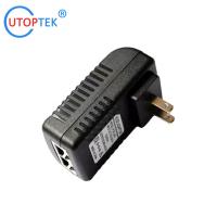 China High Quality 24V/1A AC/DC POE Power adapter US/EU/UK/AU available power for CCTV IP Camera/Wireless APs for sale