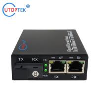 China 10/100/1000Mbps 2port RJ45+1port SFP/SC fiber ethernet media converter switch normal switch for sale