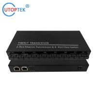 China 10/100/1000Mbps 2port RJ45+8port SC fiber ethernet media converter switch normal switch for sale