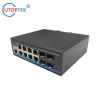 China UT48GM-SFP L2 Managed Industrial 4x1000M SFP+8x10/100/1000M RJ45+1xConsole port, DIN Rail,-40 ~+85 ℃ Ethernet Switch for sale
