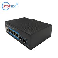 China UT24GMP-SFP L2 Managed Industrial 10/100/1000M 4xPOE+2SFP+1xConsole,DIN Rail,-40~+85 ℃ Gigabit poe switch for sale