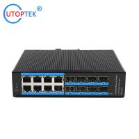 China UT88GM-SFP L2 Managed Industrial 8x1000M SFP+8x10/100/1000M RJ45+1xConsole port, DIN Rail,-40 ~+85 ℃ Ethernet Switch for sale