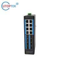China UT88GM-SFP L2 Managed Industrial 8x1000M SFP+8x10/100/1000M RJ45+1xConsole port, DIN Rail,-40 ~+85 ℃ Ethernet Switch for sale