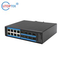 China UT88GM-SFP L2 Managed Industrial 8x1000M SFP+8x10/100/1000M RJ45+1xConsole port, DIN Rail,-40 ~+85 ℃ Ethernet Switch for sale