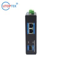 China UT12F-SFP unmanaged industrial 2x10/100Base-Tx + 1x100M-Fx SFP ethernet switch DIN Rail for sale