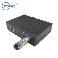 China UT11F-SFP unmanaged industrial 1x10/100Base-Tx + 1x100M-Fx SFP ethernet switch DIN Rail for sale