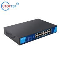 China Unmanaged Ethernet Switch 16*10/100/1000Base-TX RJ45 port (auto MDI/MD1X) Network Switch factory best price for sale